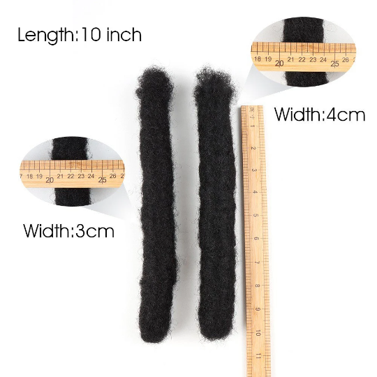 Wick Dreadlock Extensions, wick loc extensions, 100% human hair (1 dre ...